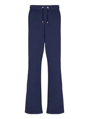 Balmain Logo Printed Straight-leg Sweatpants - Blue