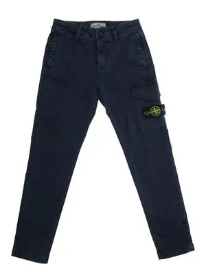 Stone Island Tailored Trousers With Flap Pockets - Blue