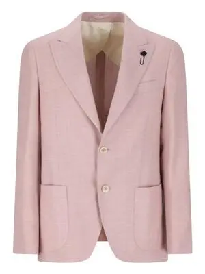 LARDINI Lardini Single Breasted Blazer Jacket Pink