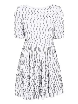ANTONINO VALENTI Ruffled Flared Mini Dress - White