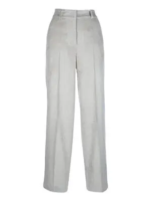 Peserico Pleated Zipper Casual Pants - Gray