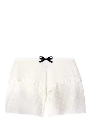 ALESSANDRA RICH Alessandra Rich Jacquard Floral Shorts With Bow Detail