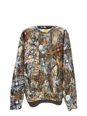 Chrome Hearts Crewneck Sweatshirt With Printed Design - Multicolor