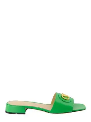 Valentino Garavani Vlogo Signature Slip-on Sandals - Green