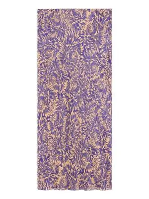 DRIES VAN NOTEN Dries Van Noten Printed Silk Midi Skirt