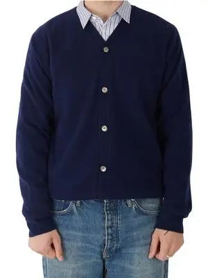 Comme Des Garçons V-neck Cardigan - Black