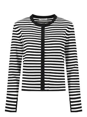 Max Mara Max Mara Striped Cardigan With Concealed Fastening No