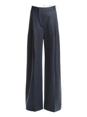 Victoria Beckham Belt-loop Casual Pants - Black