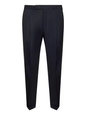 PT TORINO Tailored Pleated Casual Pants - Blue