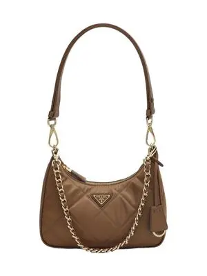 Prada Re-edition Quilted Zipped Shoulder Bag - Brown