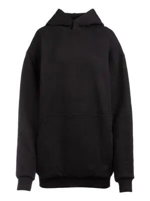 Balenciaga Logo Hooded Sweater - Black