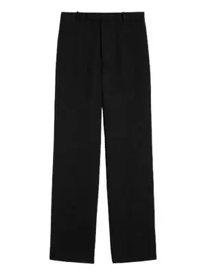 JIL SANDER Gabardine Tailored Trousers - Black