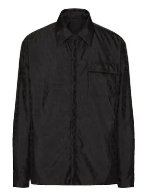 Valentino Garavani Toile Iconographe Patterned Reversible Jacket - Black