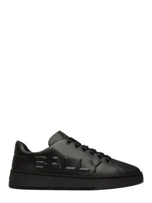 Bally Lace-up Sneakers With Embossed Logo - Black