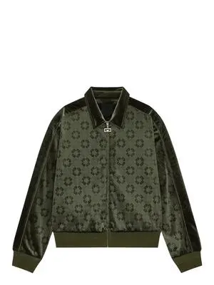 Givenchy Monogram Velvet Track Jacket - Green