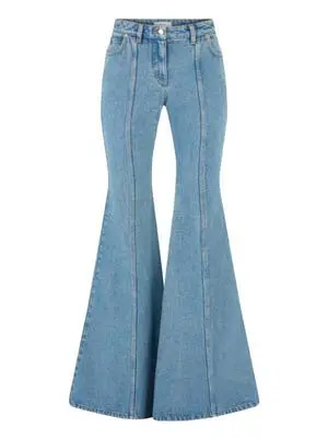Nina Ricci High-waisted Flared Jeans - Blue