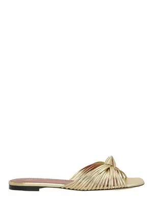 Valentino Garavani Knot Detailed Square Open Toe Sandals - Nude