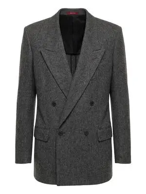 Gucci Double-breasted Jacket - Black/white
