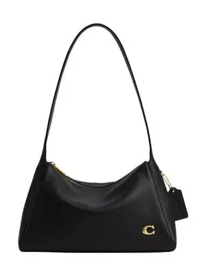 COACH Lola Logo Plaque Shoulder Bag - Black