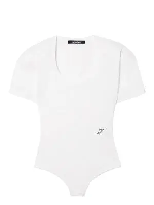 JACQUEMUS Jacquemus Scoop Neck Slim Fit Bodysuit