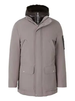 Brunello Cucinelli Zip-up Hooded Jacket - Gray