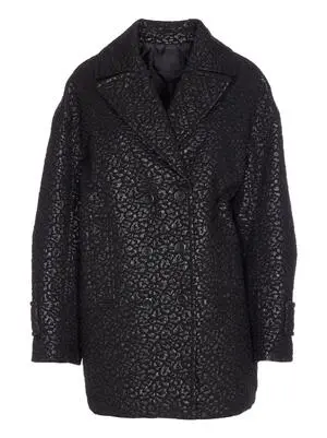 Pinko Josefa Double Breasted Coat - Black