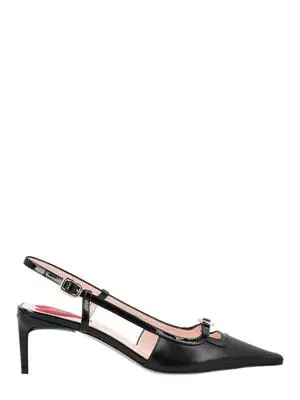 ROGER VIVIER Pointed Toe Slingback Pumps - Black