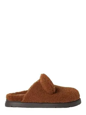 Fendi 3d Detail Slip-on Sabots - Brown