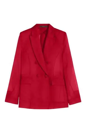 Max Mara Double-breasted Sheer Jacket - Geranium