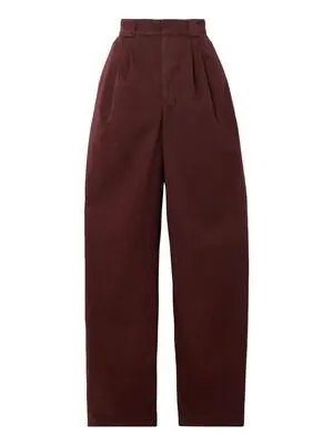 LEMAIRE Lemaire Mid-Rise Pleated Wide-Leg Pants