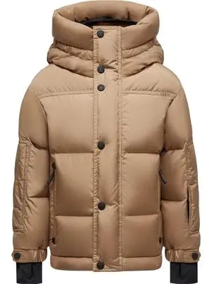 Moncler Kasanka Down Ski Jacket With Hood - Camel