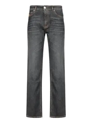 Etro Logo Embroidered Mid-rise Jeans - Black