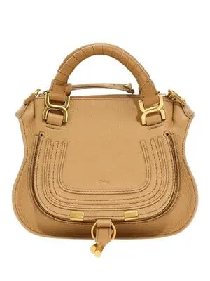 Chloé Marcie Shoulder Bag - Nude