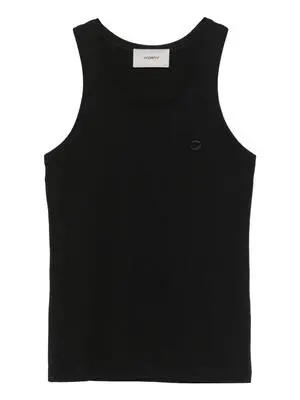 Coperni Logo-embroidered Sleeveless Tank Top - Black