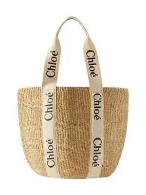 Chloé Woody Large Handbag - Brown
