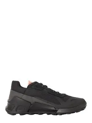 Ecco Round Toe Lace-up Sneakers - Grey