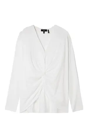 Theory Knotted Front Shirt - White