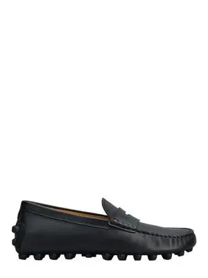TOD'S Penny-slot Leather Loafers - Black
