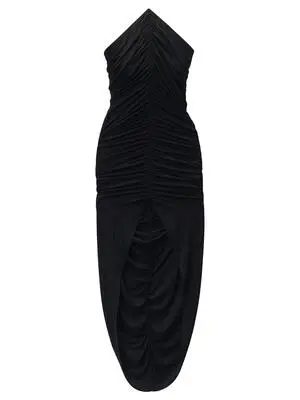 Alexander Wang Ruched Bodice Midi Dress - Black