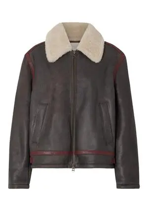 Aimé Leon Dore Printed Shearling Jacket - No
