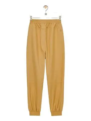 Loewe Elasticated Waist Trousers With Zippered Cuffs - Brown