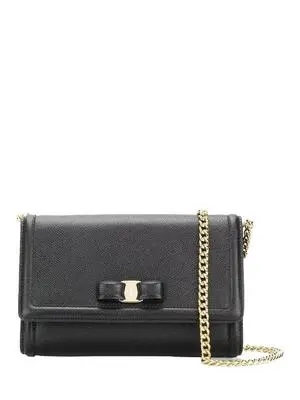 FERRAGAMO Vara Flip Mini Shoulder Bag - Black