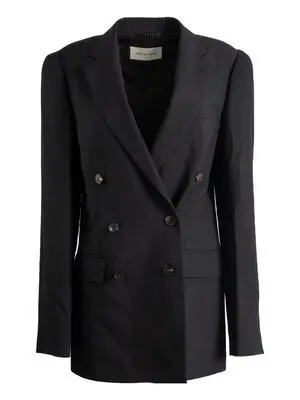 Dries Van Noten Long Sleeve Suit Jacket - Black