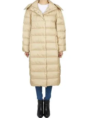 Max Mara Long Cotton-padded Jacket - Nude