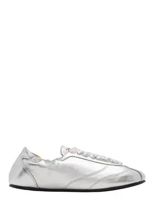 Repetto Low-top Sneakers With Bow Detailing - Silver