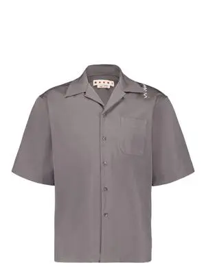 MARNI Marni Piqué-Weave Drop Shoulder Shirt
