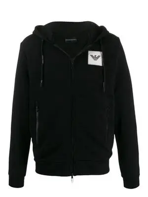 EMPORIO ARMANI Emporio Armani Logo Hooded Zip-Up Sports Coat