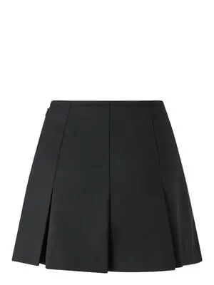 Pinko Pleated Blend Mini Skirt - Black
