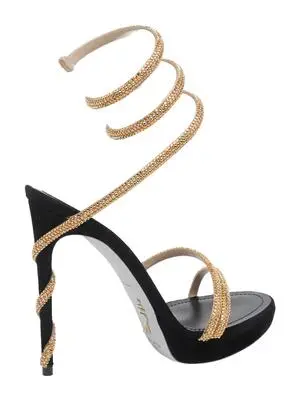 Rene Caovilla Margot Embellished Platform Stiletto Sandals - Multicolor