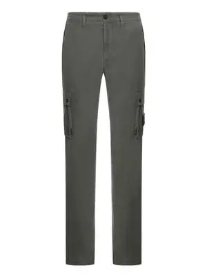 Stone Island Slim-fit Cargo Trousers - Black